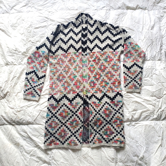debut | Sweaters | Debut Multicolored Boho Cardigan | Poshmark